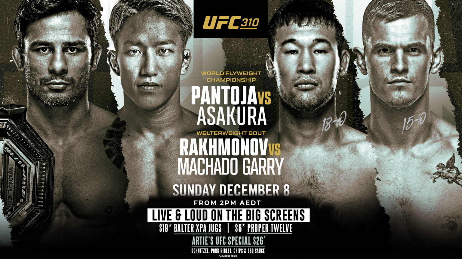 UFC 310 - Easts Bondi Junction