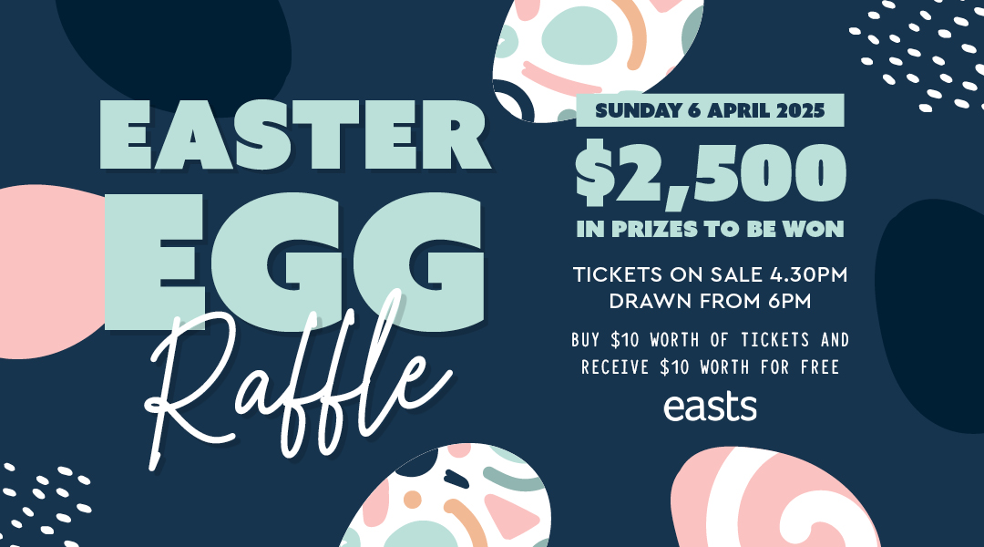 Easter Egg Raffle - Easts Bondi Junction