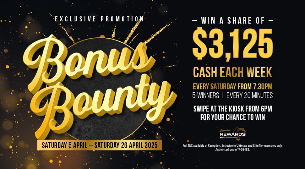 Bonus Bounty - Easts Bondi Junction