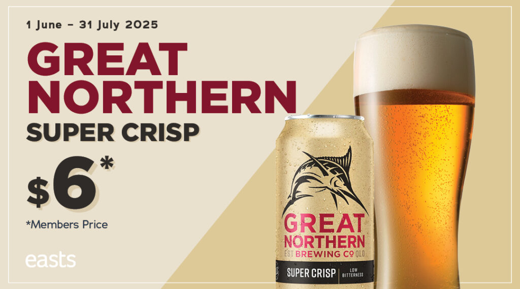 $6 Great Northern Super Crisp - Easts Bondi Junction